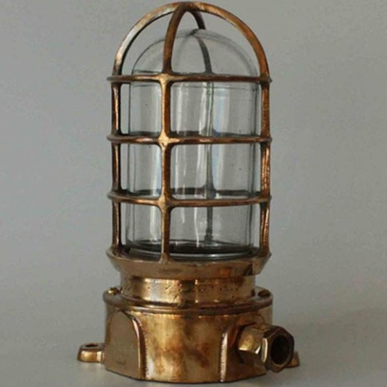 Nautical Brass PAULUHN Piling Dock Bulkhead Light - Etsy