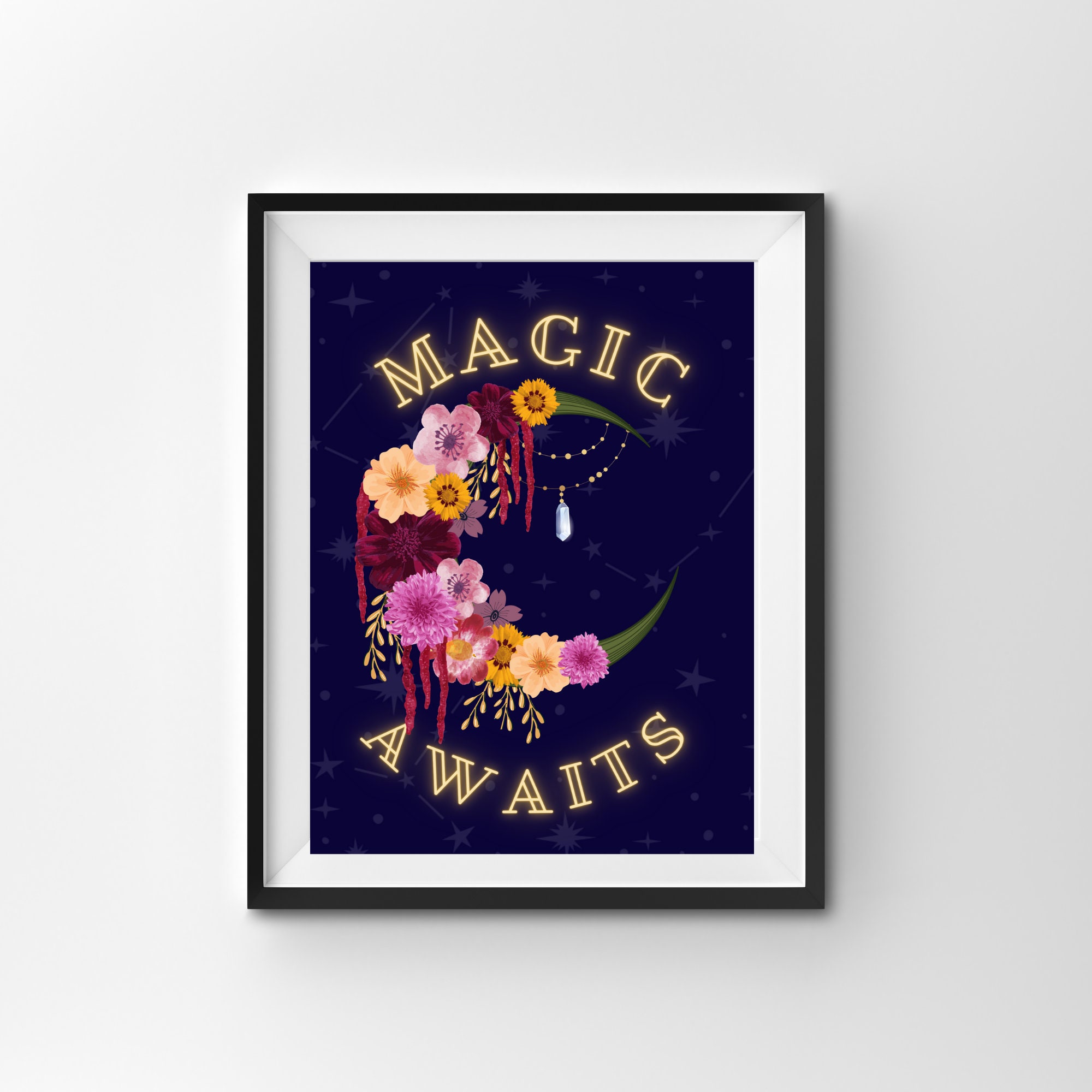 Witchy Wall Decor Printable Poster, Witchy Room Decor, Celestial Art ...