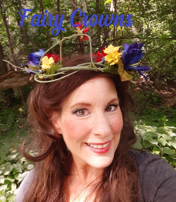 Primary Colors Fairy Crown Adult - Etsy