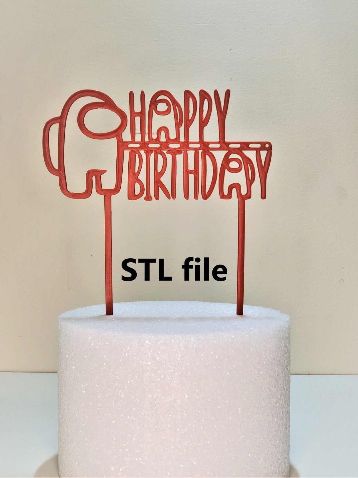 Among Us Cake Topper STL File for 3D Printing - Etsy Canada