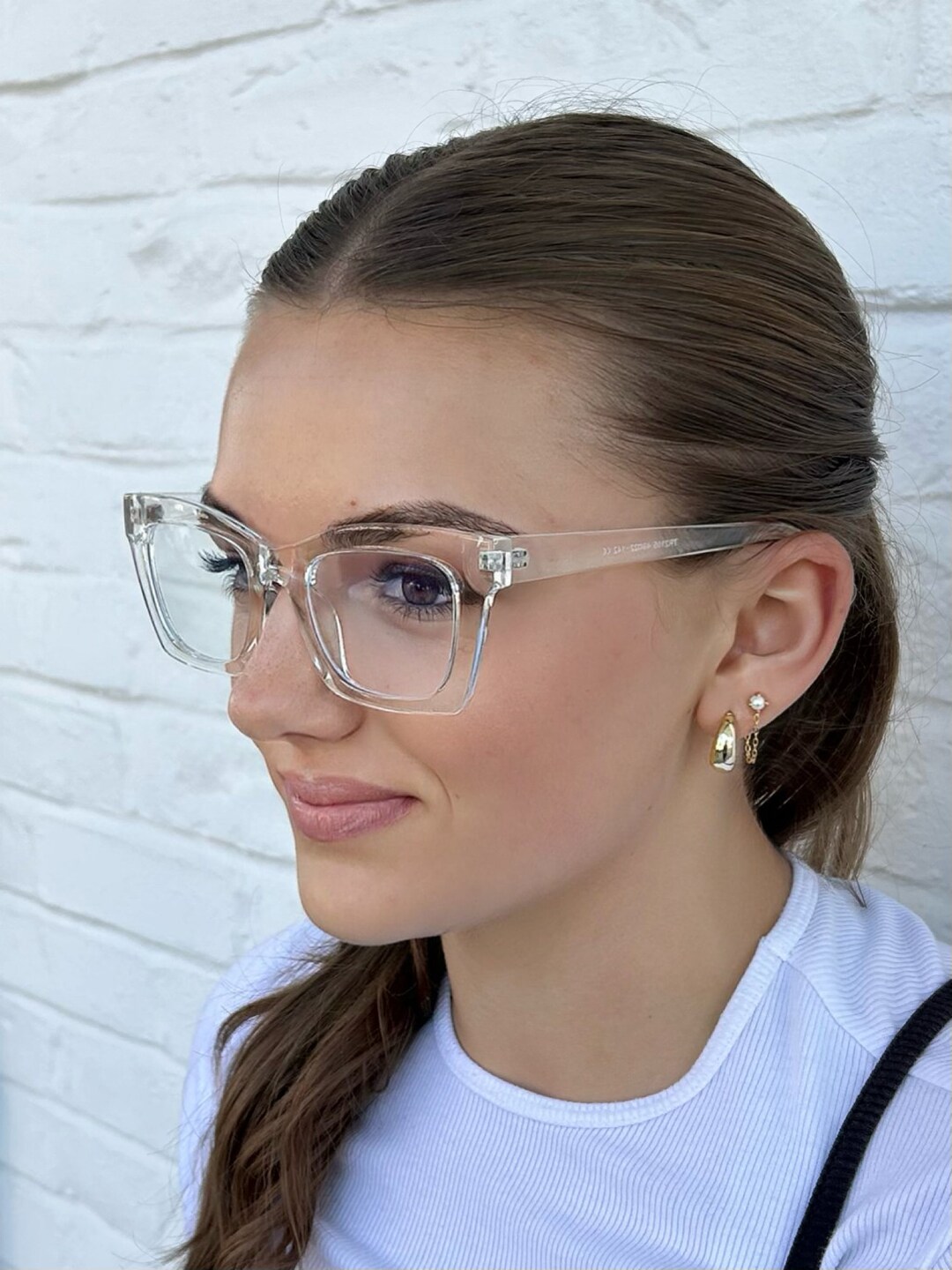 Handcrafted Oversize Clear Lens Eyeglasses Classic Big Frame Blue Light ...