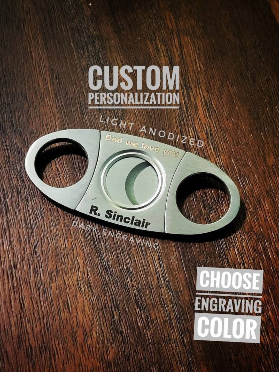 Custom Cigar Cutter, Engraved Cigar Cutter, Groomsmen Cigar Cutter ...