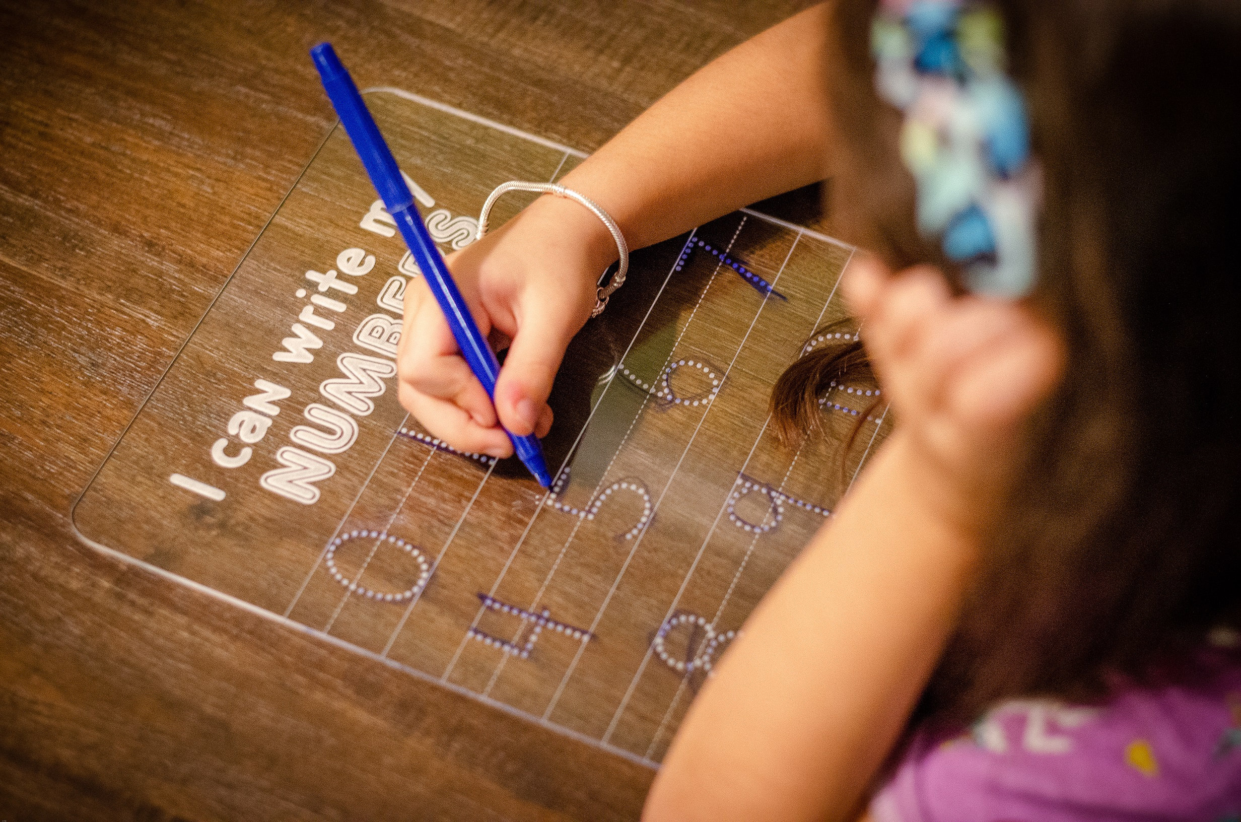 Dry Erase Number Tracing - Number Practice - Tracing Board - Washable ...