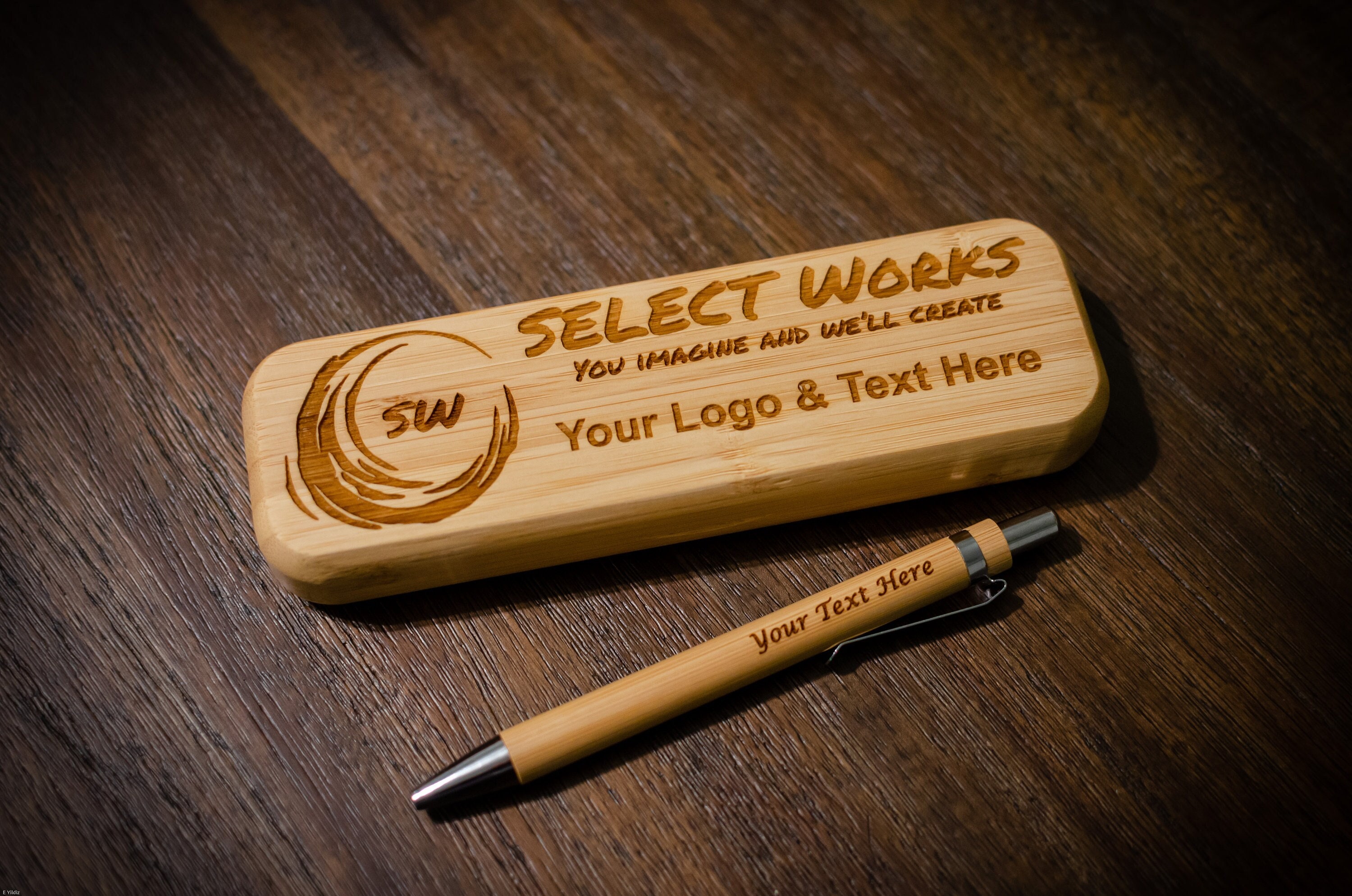 Wood Pen Set Engraved Pen Case Monogrammed Pen Set - Etsy