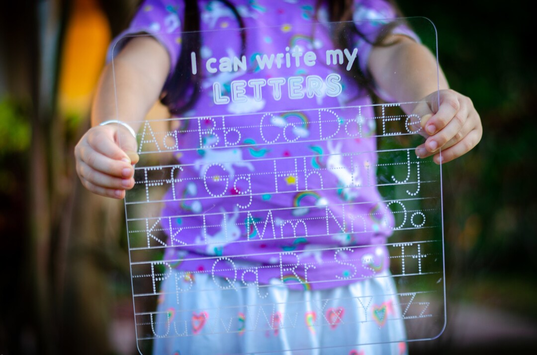 Dry Erase Letter Tracing - Tracing Board - Letter Practice - Washable ...