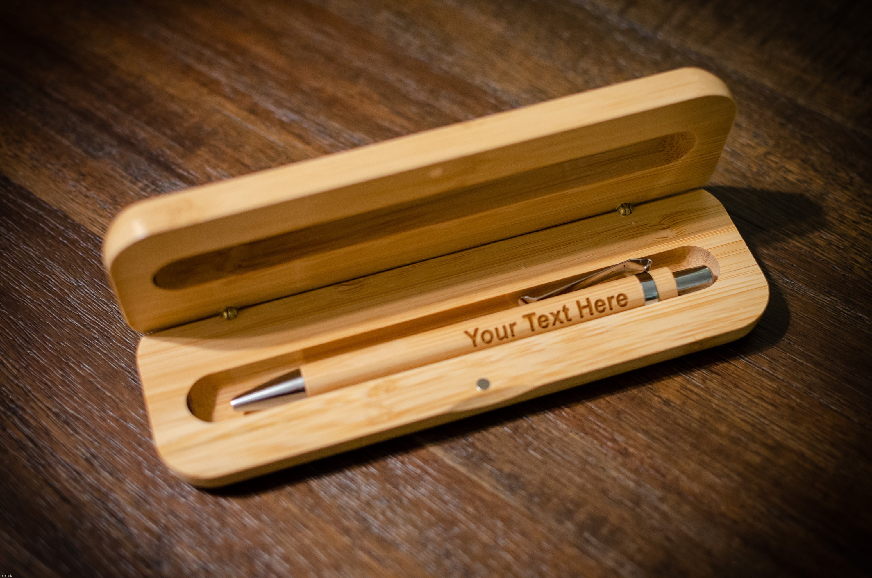 Wood Pen Set Engraved Pen Case Monogrammed Pen Set - Etsy