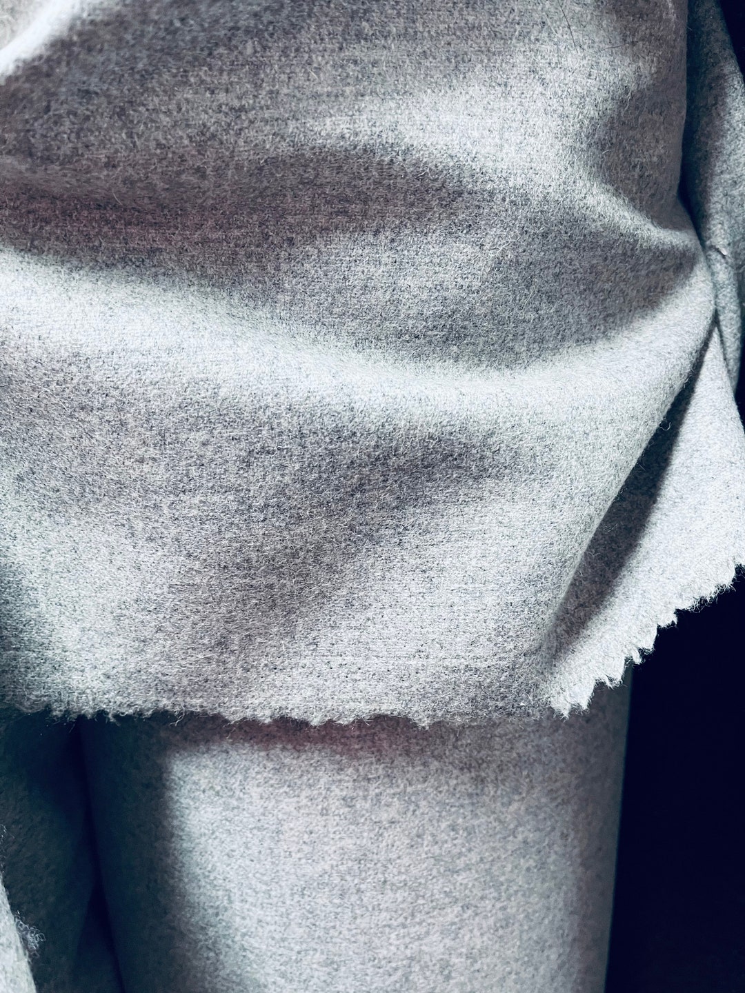 13 Once 100% Cashmere Wool Felted Silver Great for Jacket Coat Skirt ...