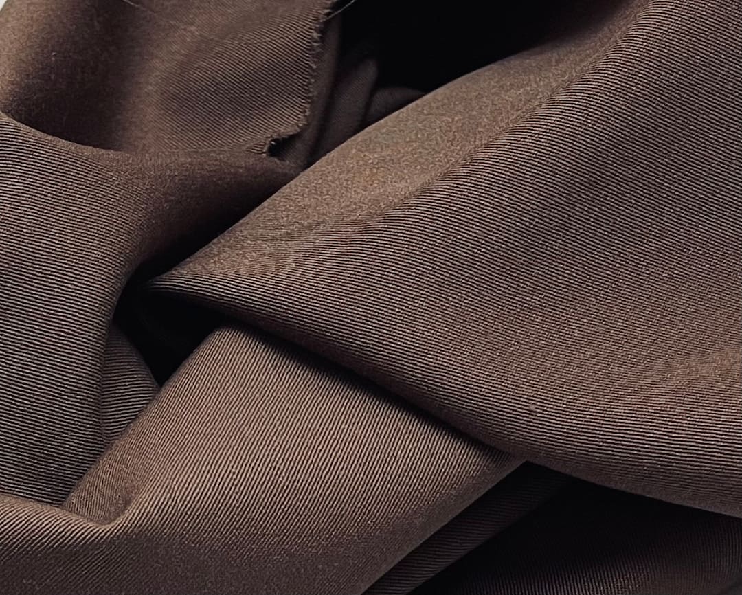 100%wool Worsted Gabardine Chocolate Brown Super 120 Great Fabrics for ...