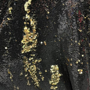 Black Gold Sequence 4way Stretch Reversible - Etsy