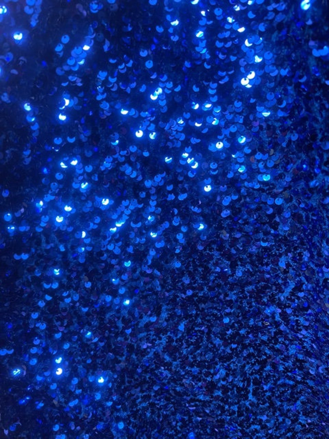 Royal Blue Velvet With Sequence 4way Stretch Velvet Made in Spain - Etsy