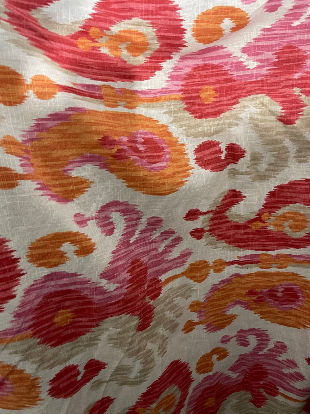 100% Printed Linen Made in Italy Upholstery - Etsy