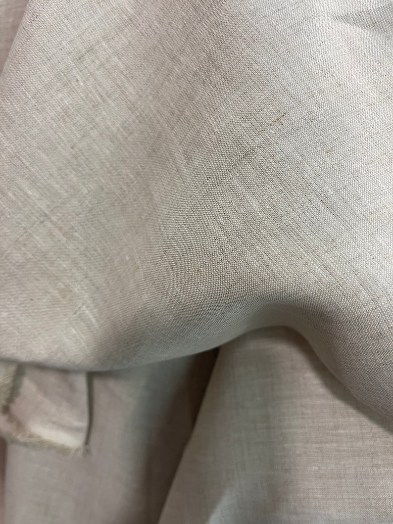 60 Inch 100% Natural Linen Fabric by Zegna: 12 Once Great for Dress ...