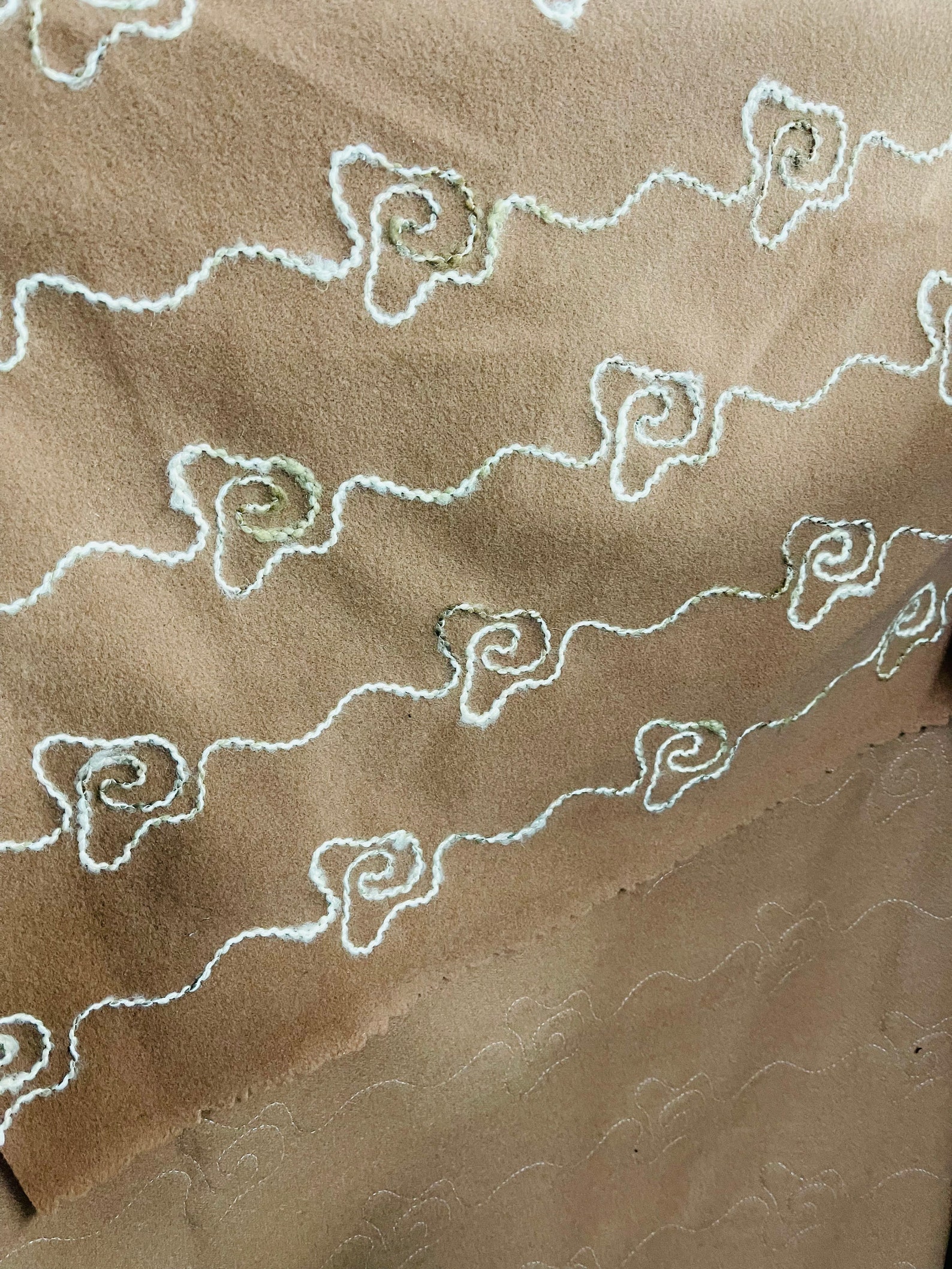 100% Cashmere Wool Embroidery Camel Hair Made in Italy - Etsy