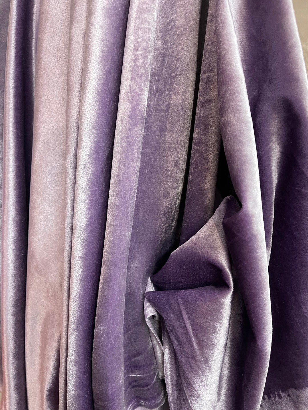 Lilac Cotton Rayon Poly Velvet Fabric: 72" Wide, Great Fabrics for ...
