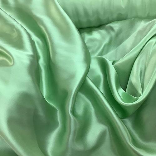 Light Mint Sage Green 100%silk Charmeuse - Etsy