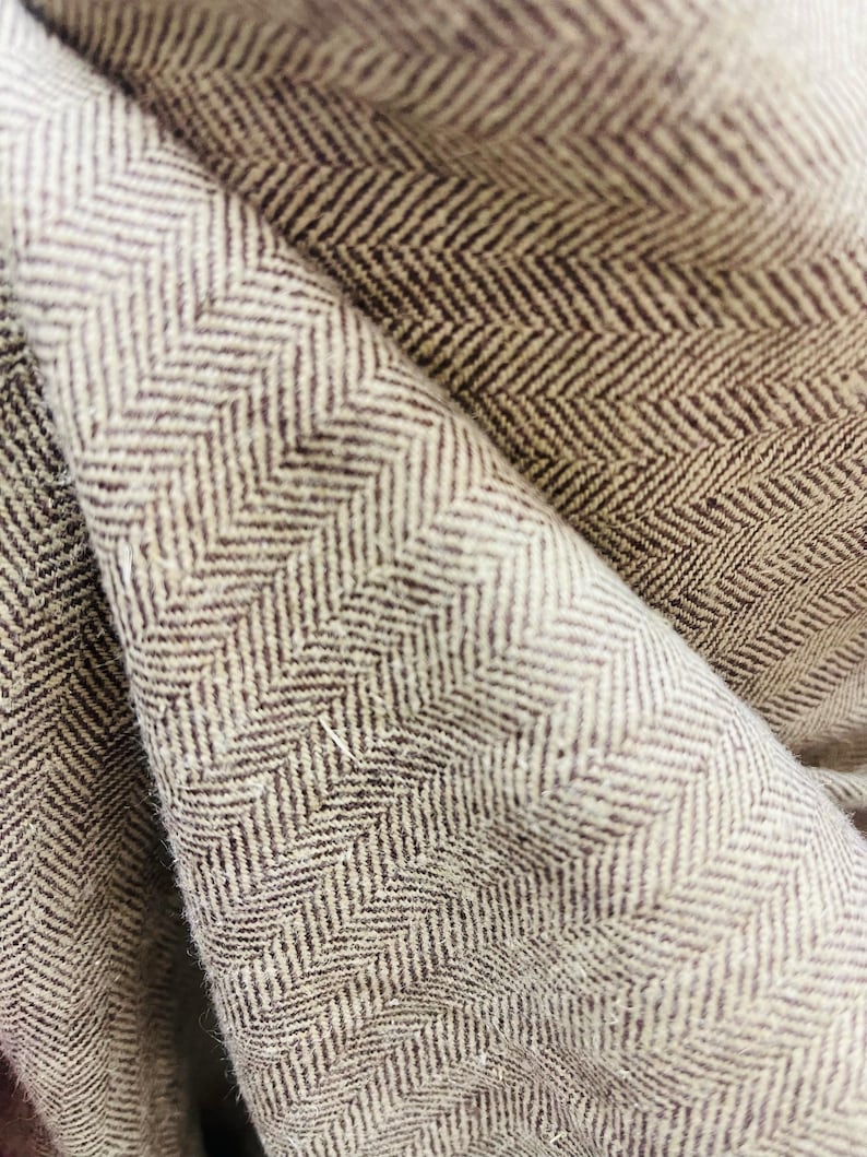 Herringbone Linen Fabric: Super Soft Gold Italian Linen - Etsy