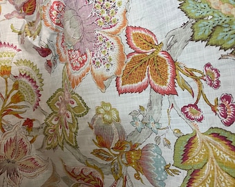 100% printed linen made in Italy upholstery | Etsy