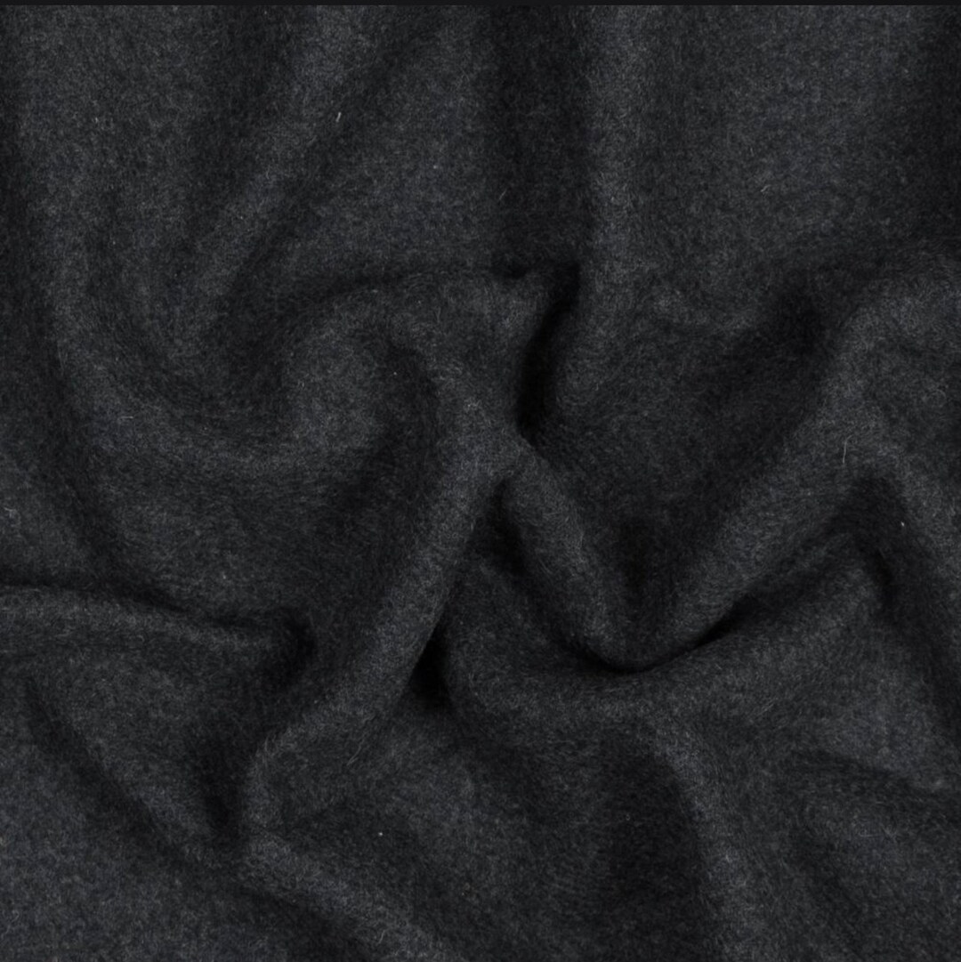 100% Wool Cashmere Dark Gray 13 Once Great for Jacket Skirt and More ...