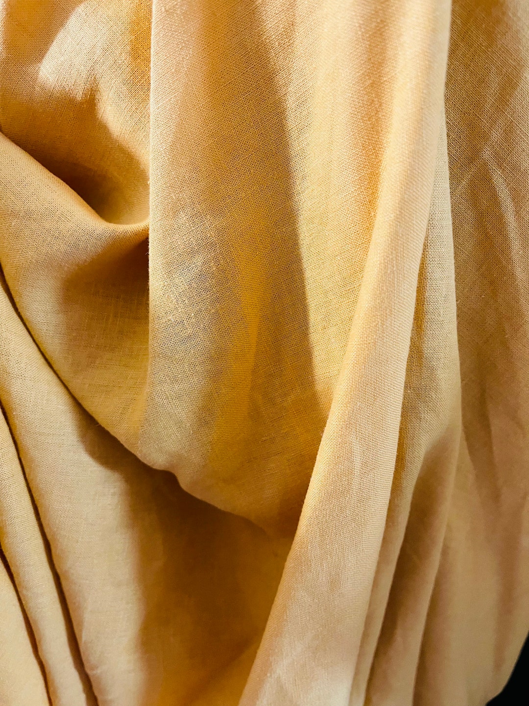 Gold Linen 100% Super Soft Great for Summer Dress Shirt Skirt Suit ...