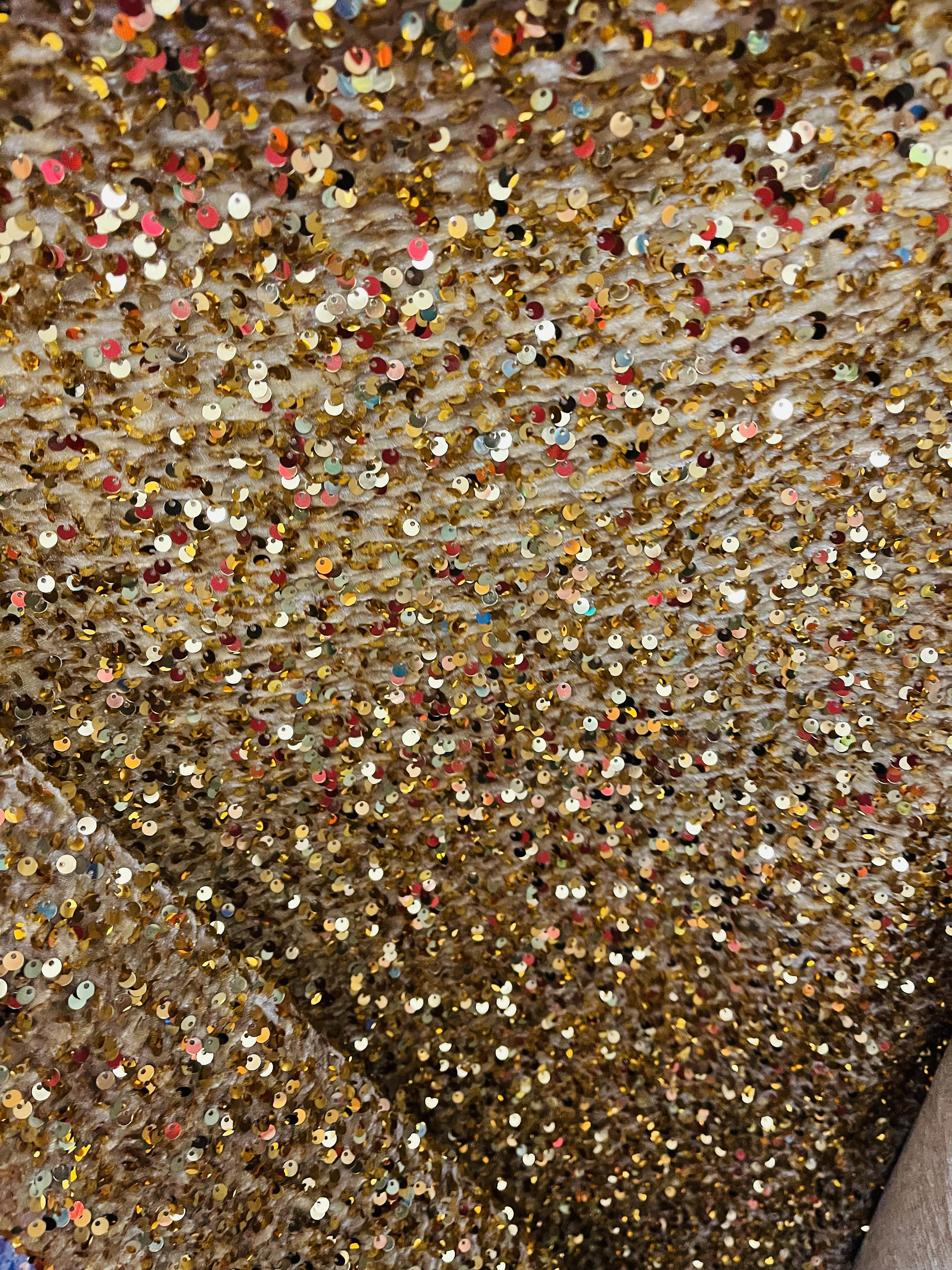 Gold Sequence 4way Stretch Velvet Great for Dress Jacket Pants Skirt ...