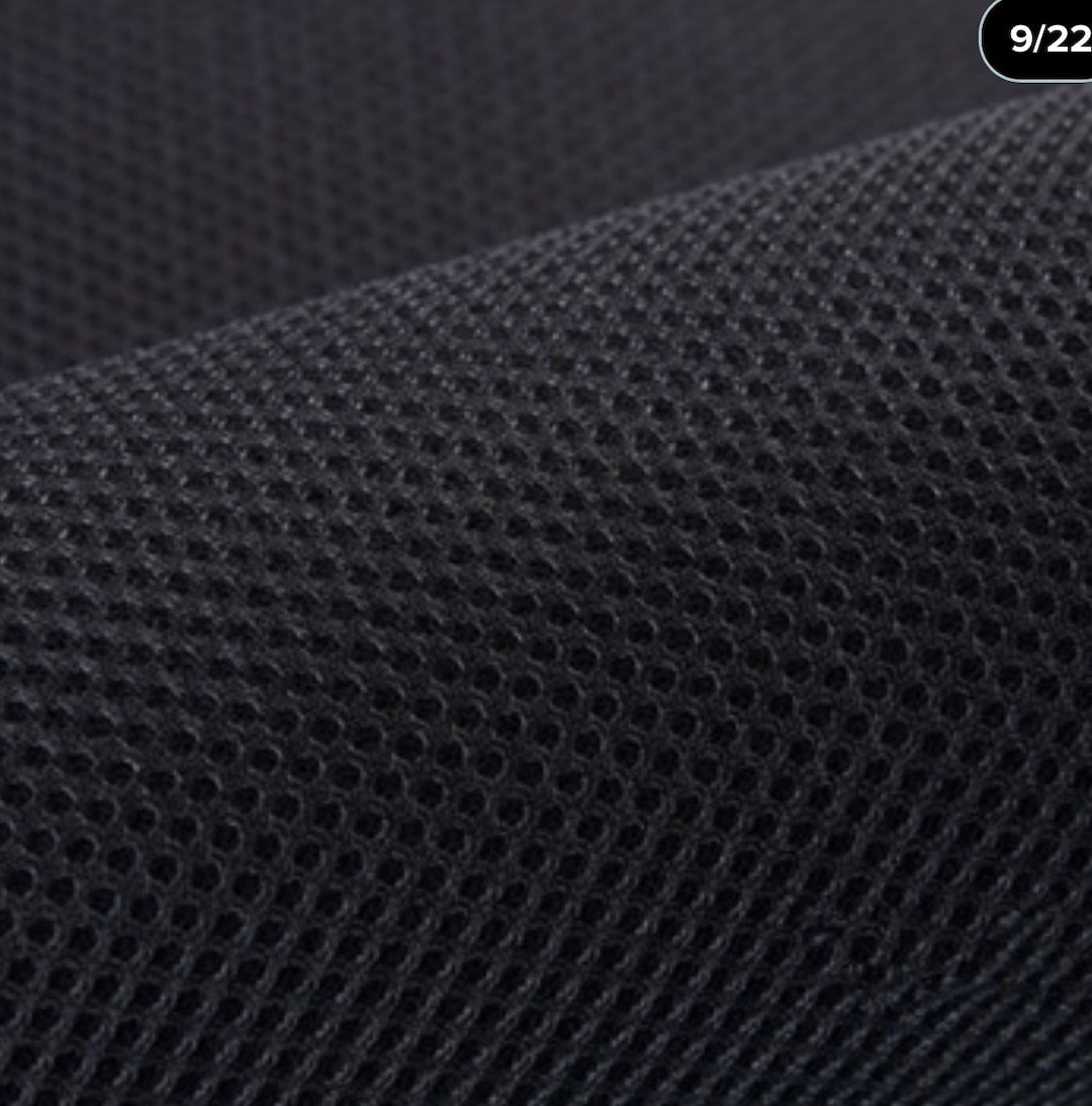 Black 3D Neoprene Scuba Mesh Fabric Great for Dress Jacket Pants and ...