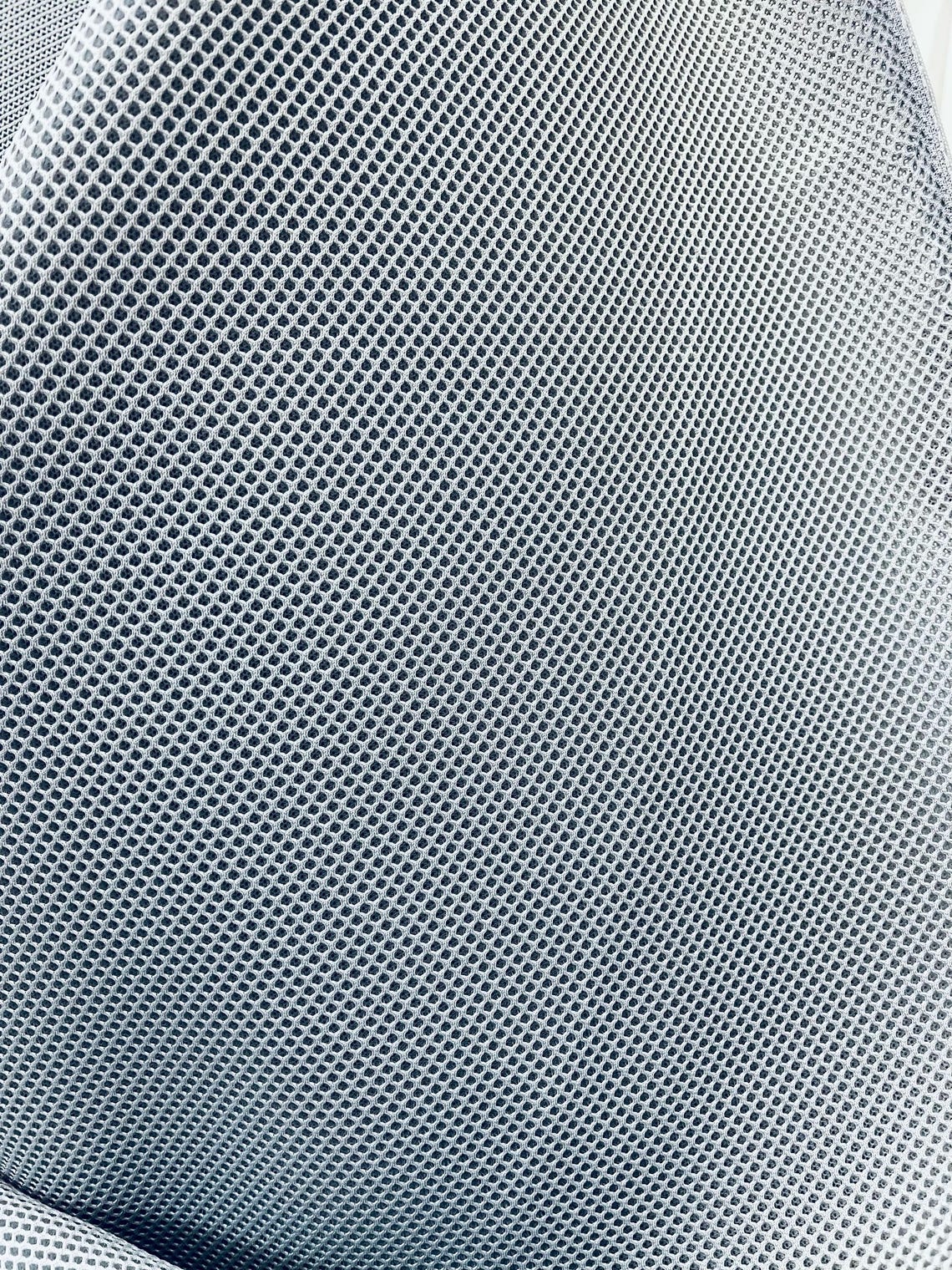 Gray Silver 3D AIR Spacer Sandwich Mesh Style Scuba Fabric Great for ...