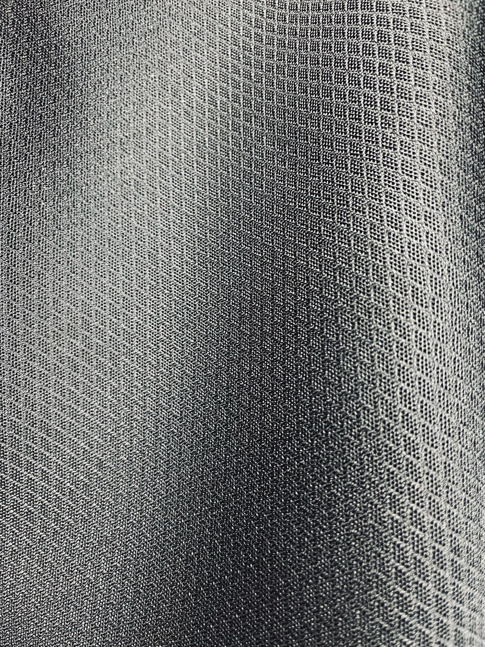Black on Black 3D AIR Spacer Sandwich Mesh Triangle Style Scuba Fabric ...