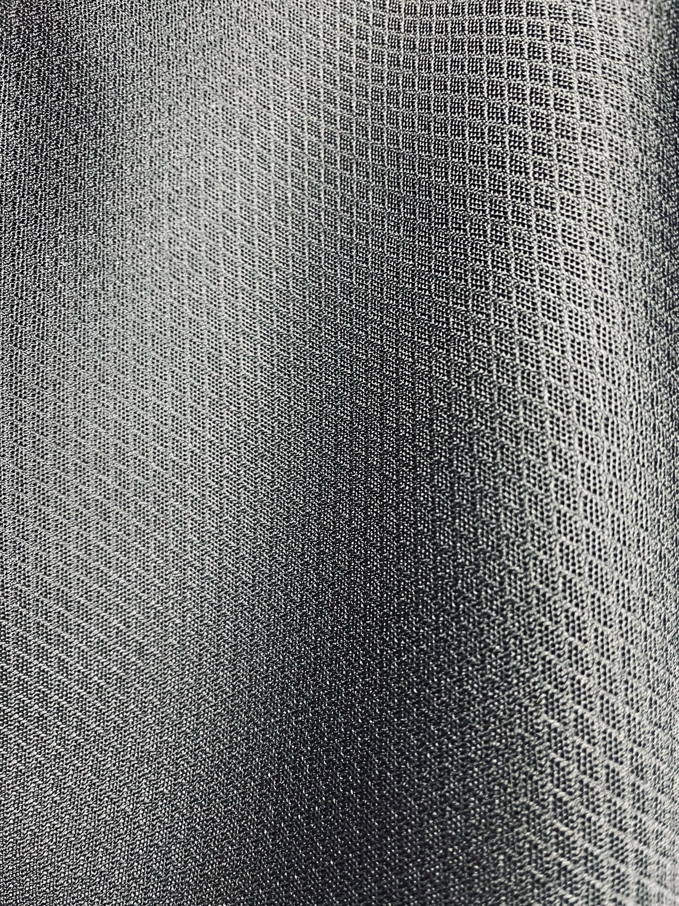Black on Black 3D AIR Spacer Sandwich Mesh Triangle Style Scuba Fabric ...