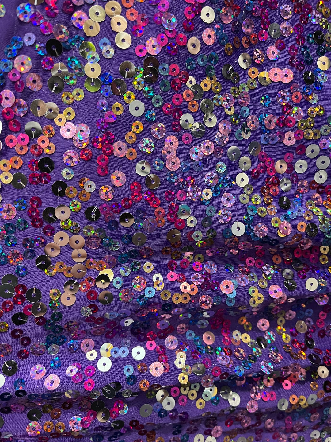 Purple Multi Colors Sequins Design for Prom Dresses and Much More Made ...