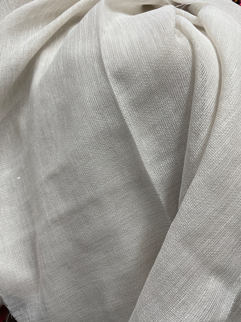 Natural Linen Cotton Gauze Fabric: 120