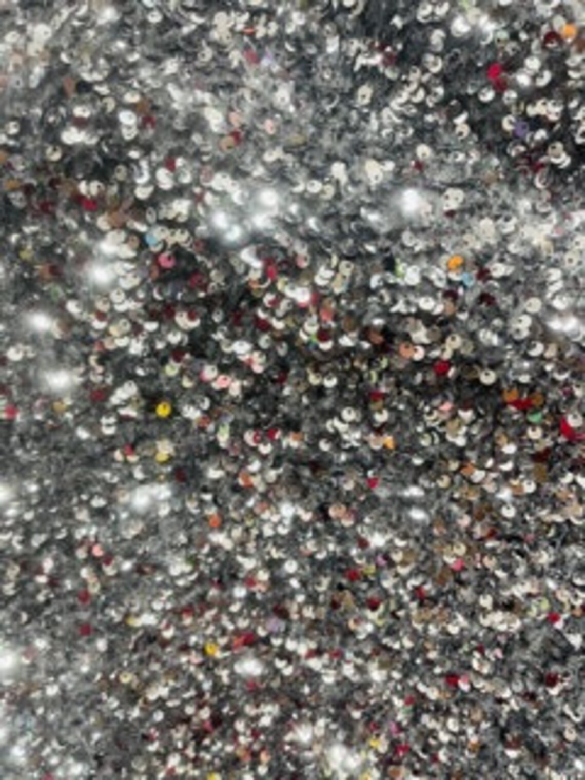 Metallic Gray Sequins Velvet 4way Stretch Made in Spain | Etsy