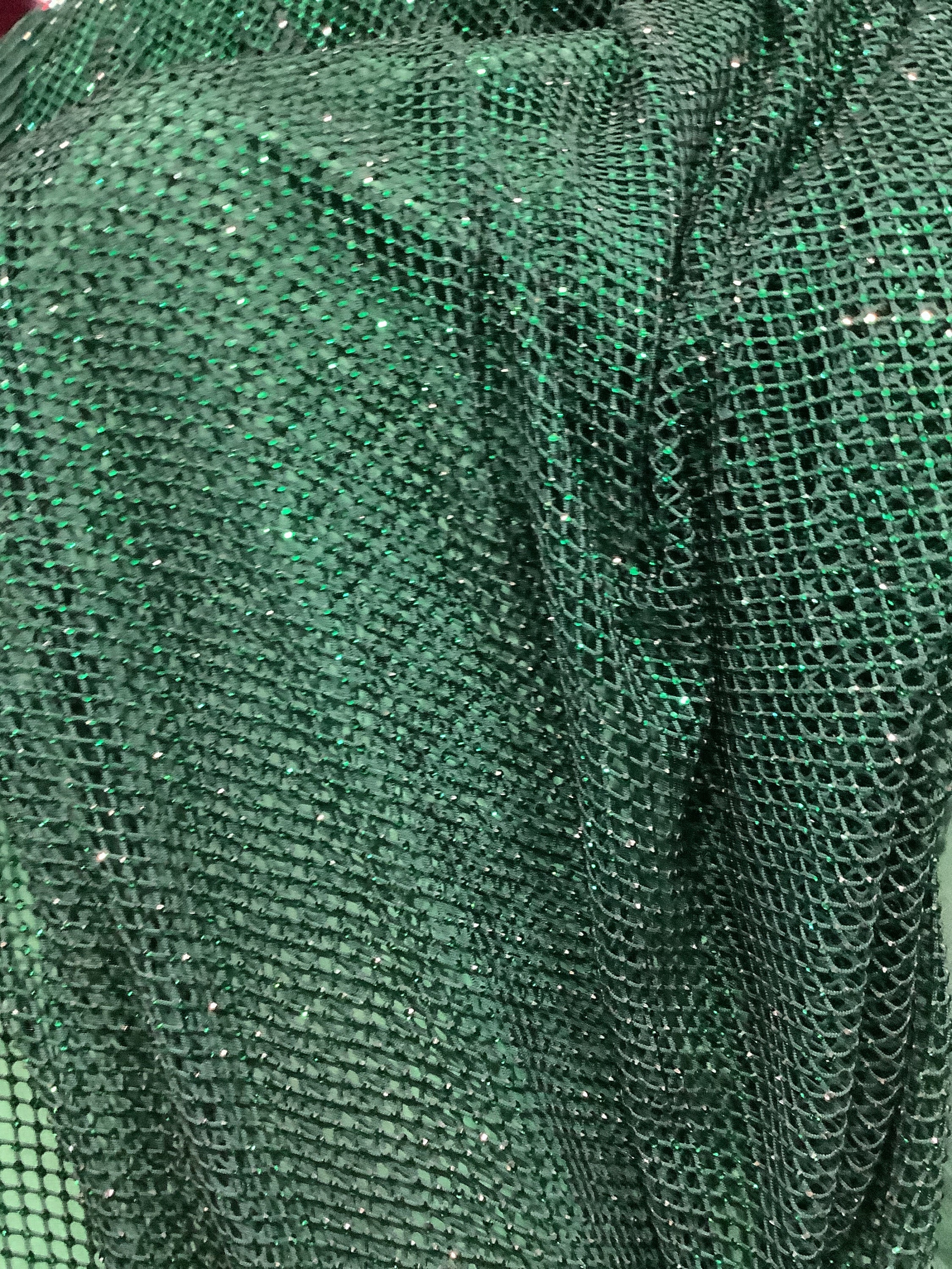 Hunter Green Swarovski Full Stone Lace Made in France Great Fabrics for ...