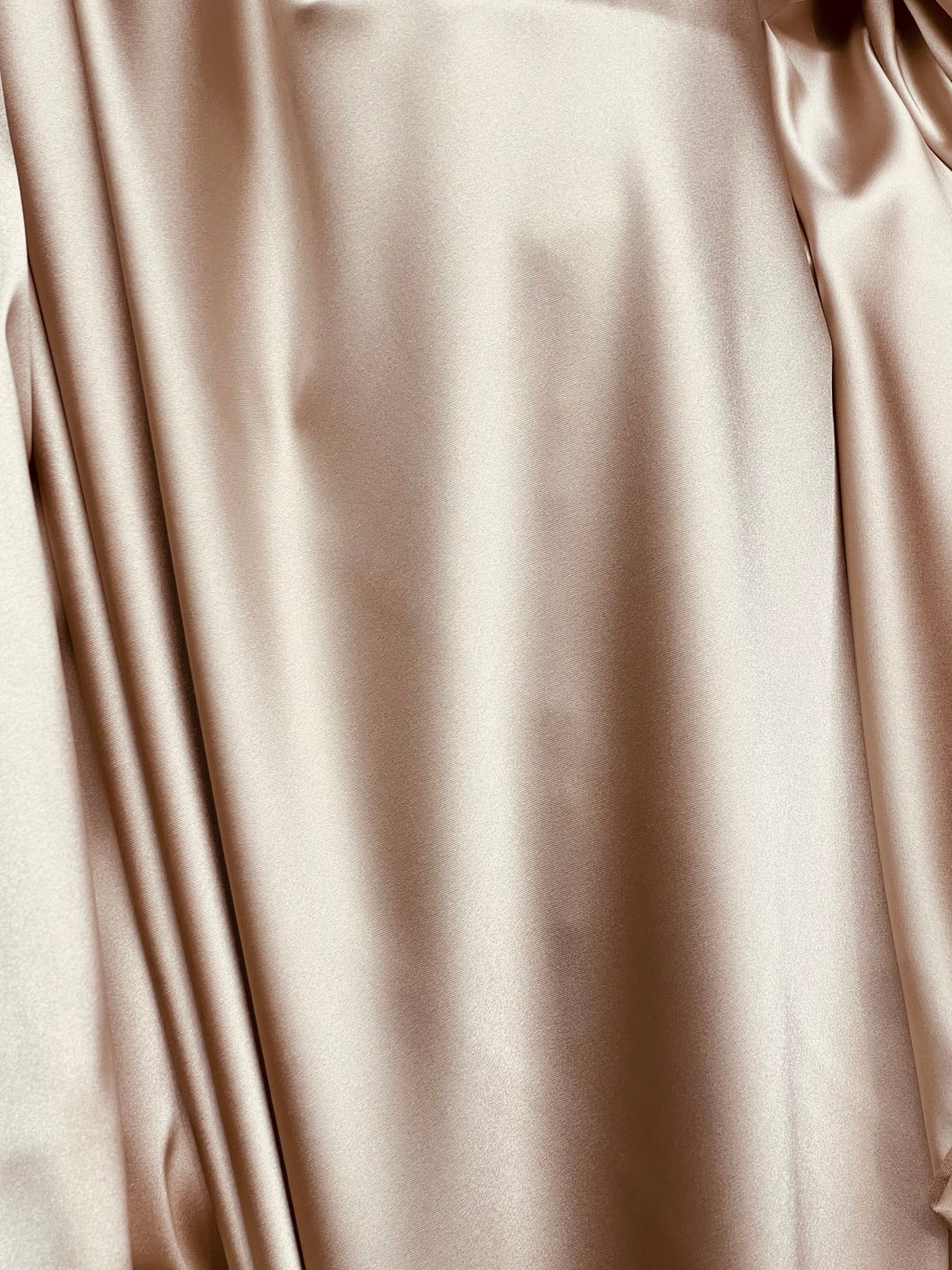 Silky Stretch Charmeuse Champagne Color Great Fabrics for Dress Skirt ...