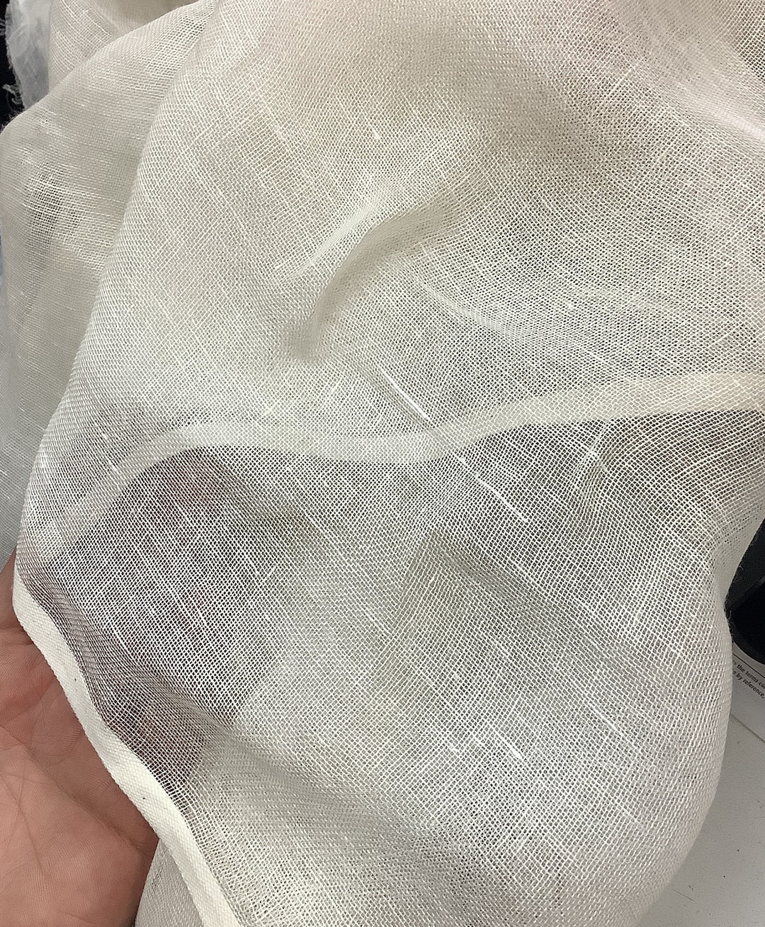 Ivory Linen Gauze Fabric: Soft Sheer Italian Linen - Etsy
