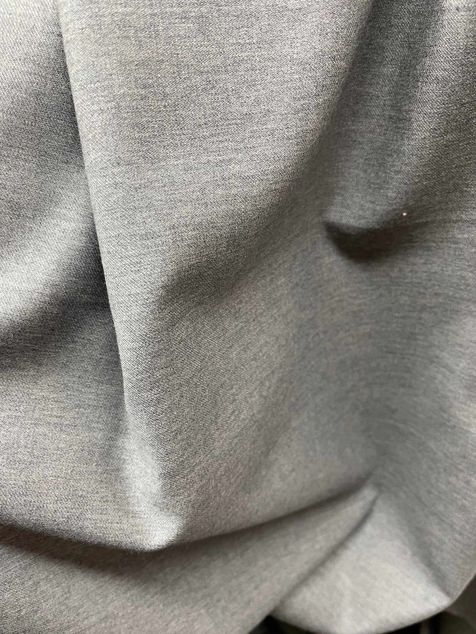 Silver Gray Supper 220 100% Wool Cashmere Designer Fabrics - Etsy