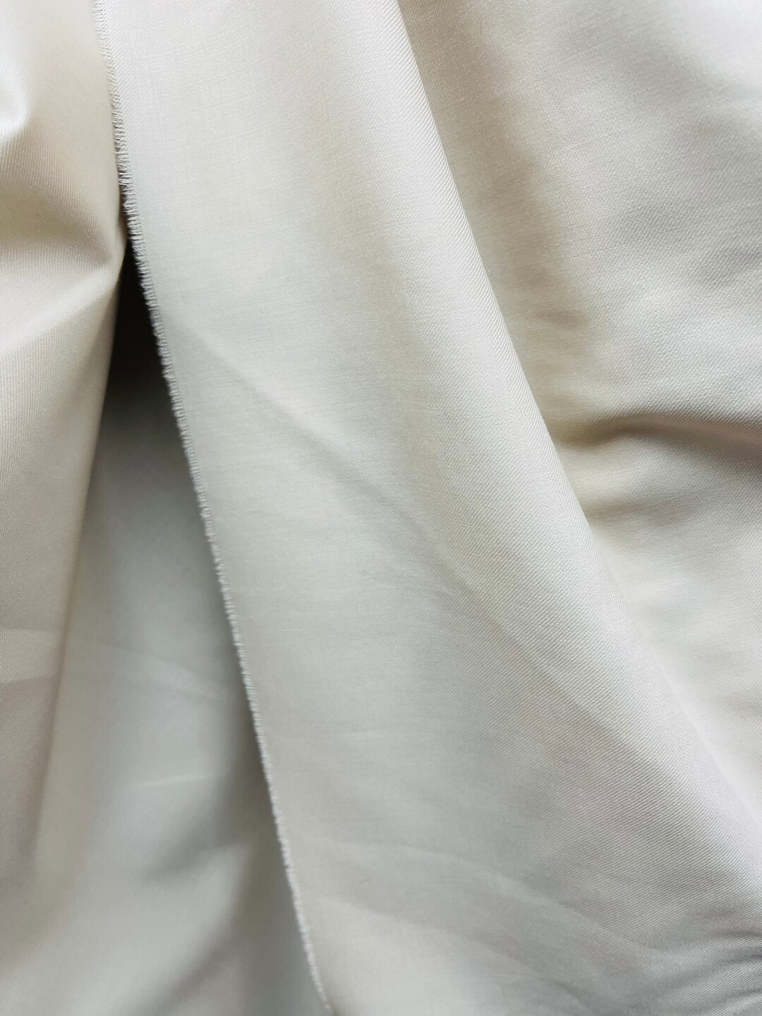 Cream Ivory Supper 220 100% Wool Cashmere Designer Fabrics Great for ...