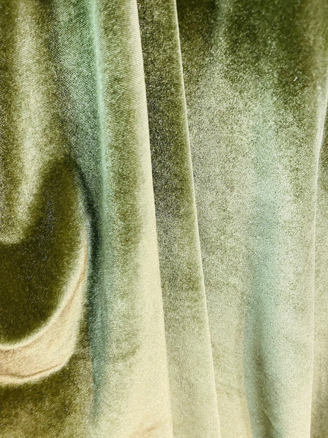 Olive Green 4way Stretch Velvet Made in Spain - Etsy