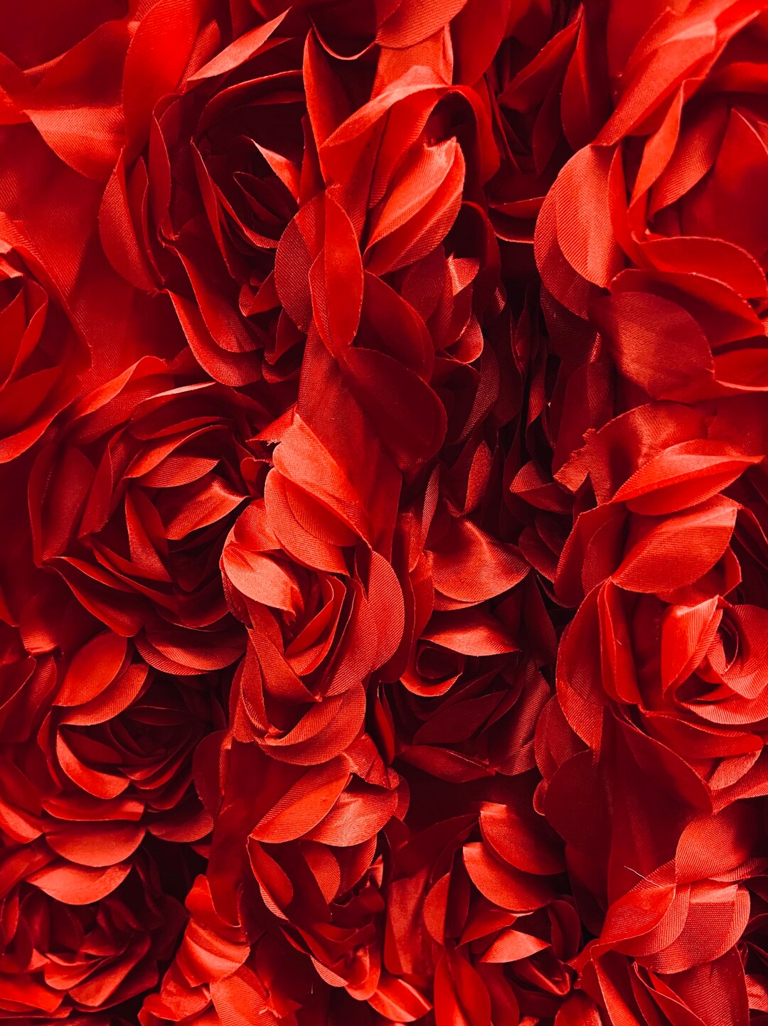 RED Rose Designer 3D Flower Satin Brocade Satin Design in Italy - Etsy