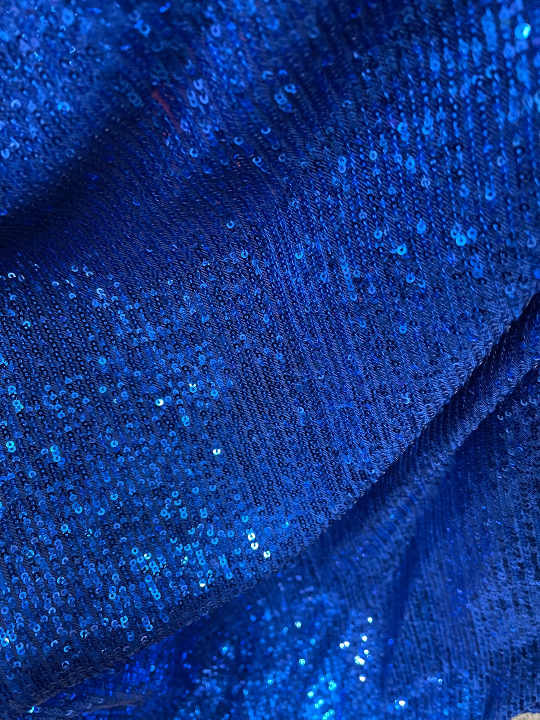 Royal Blue Mesh With Sequence 4way Stretch Mesh Super Soft Made in ...