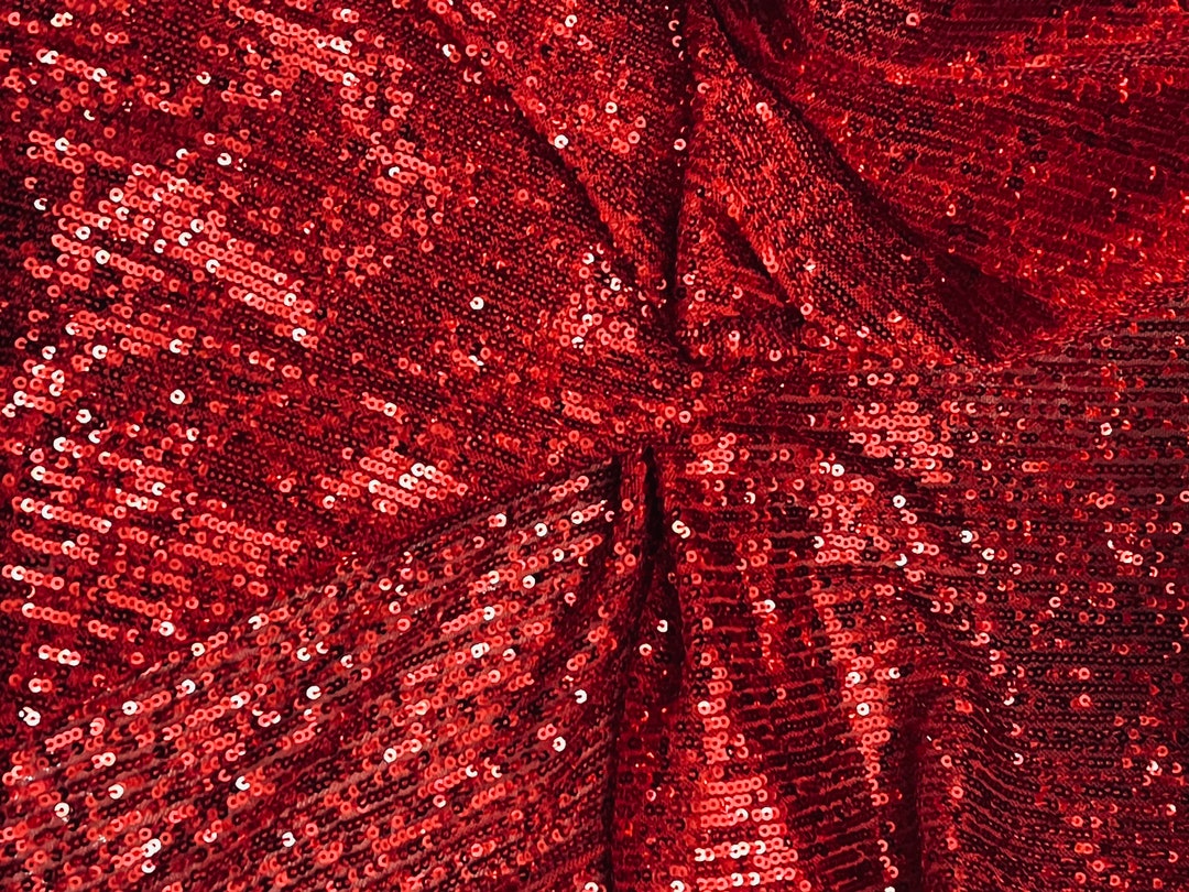 RED Sequence 4way Stretch Mesh Designer Fabrics Super Soft Quality - Etsy