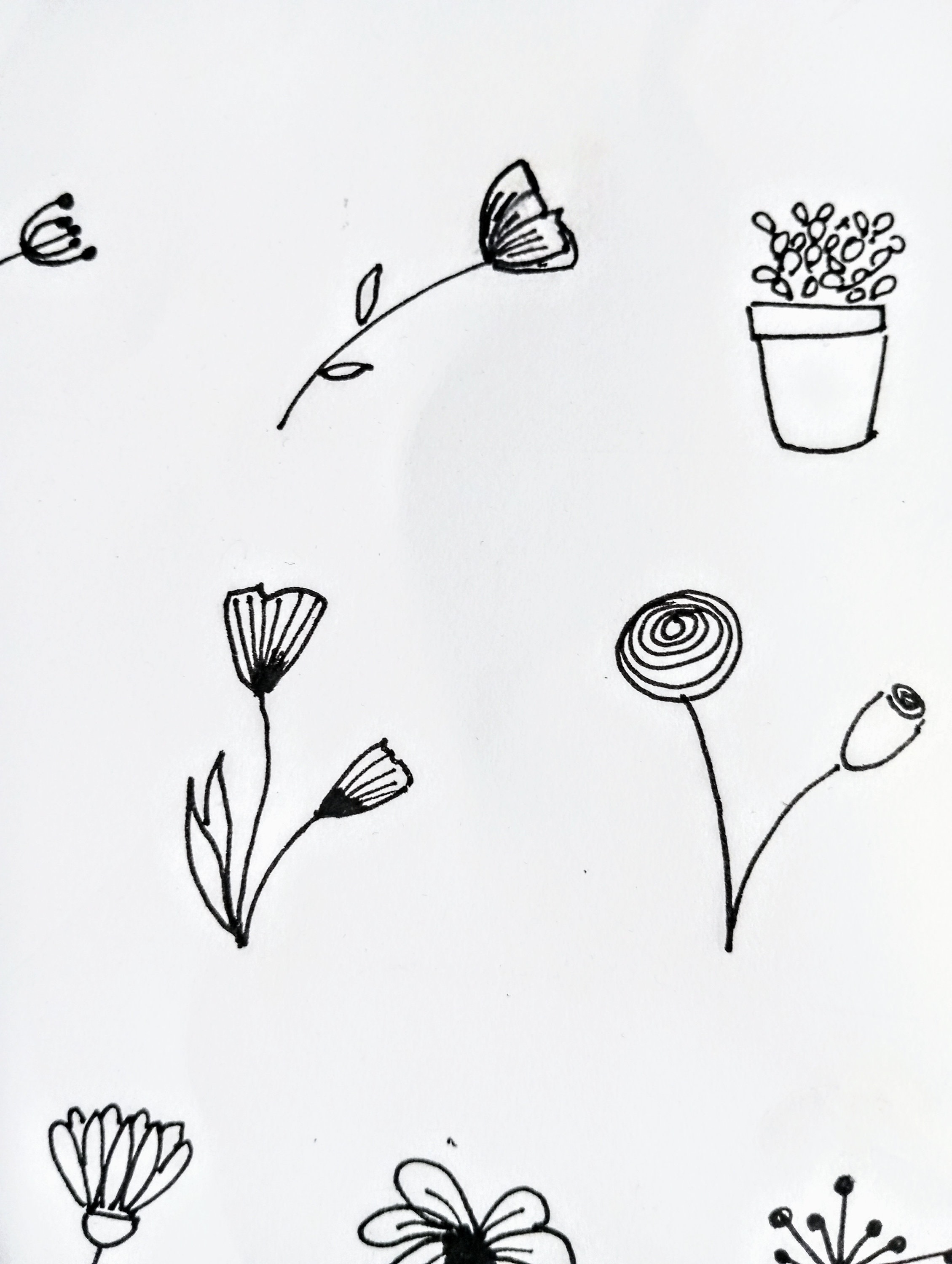 Flowers Doodles - Etsy