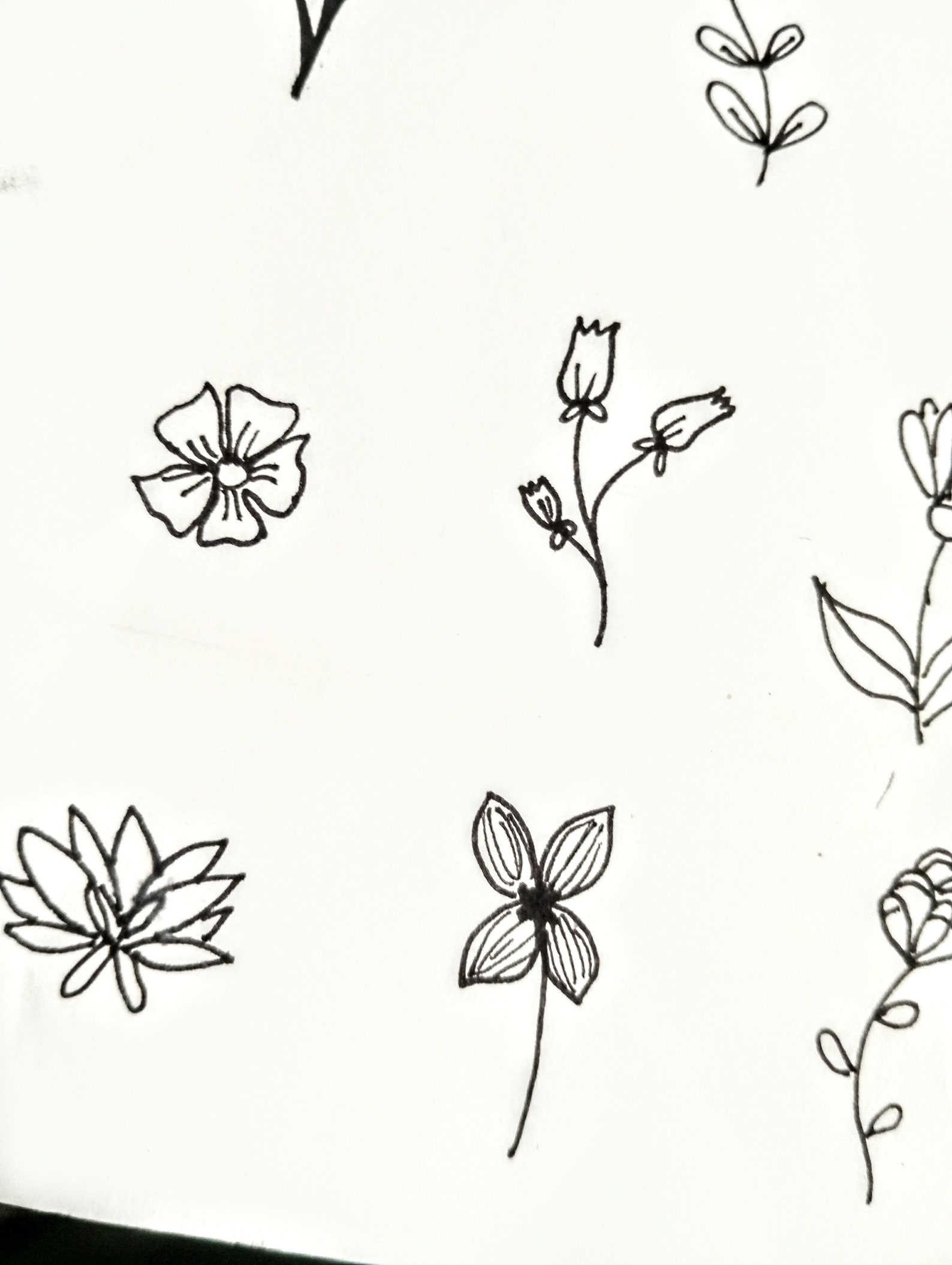 Flowers Doodles - Etsy
