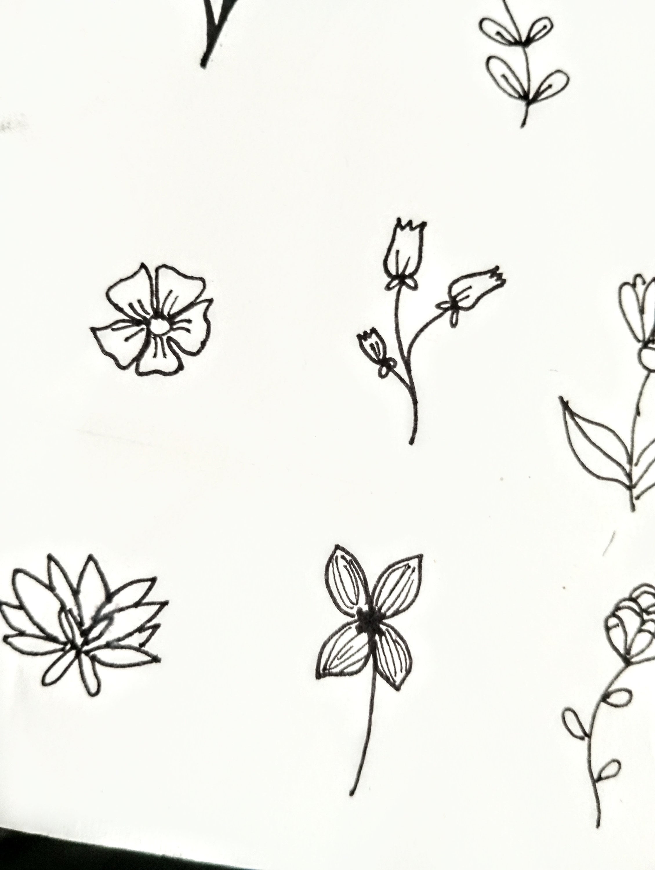 Flowers Doodles - Etsy