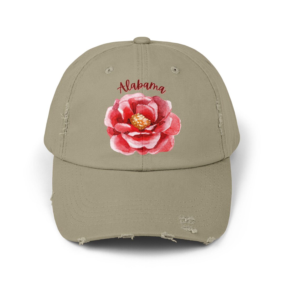 Alabama Camellia State Flower Cap, Summer Baseball Hat, Alabama Visitor ...