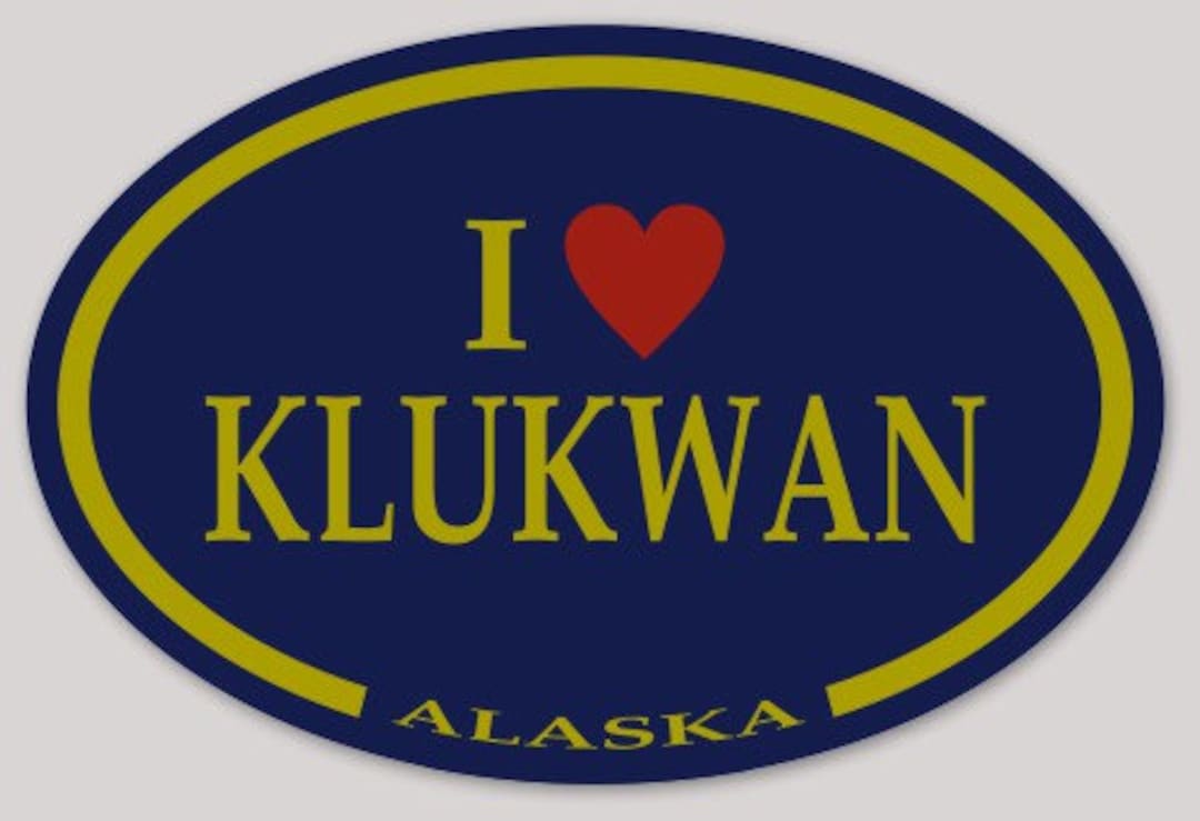 I Love Klukwan Alaska Waterproof Car Sticker - Etsy