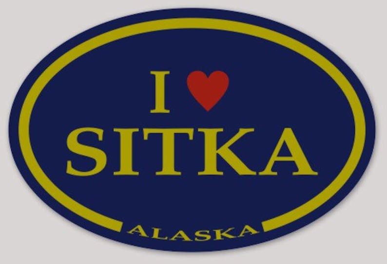 I Love Sitka Alaska Waterproof Car Sticker - Etsy