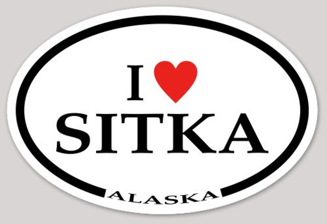 I Love Sitka Alaska Waterproof Car Sticker - Etsy