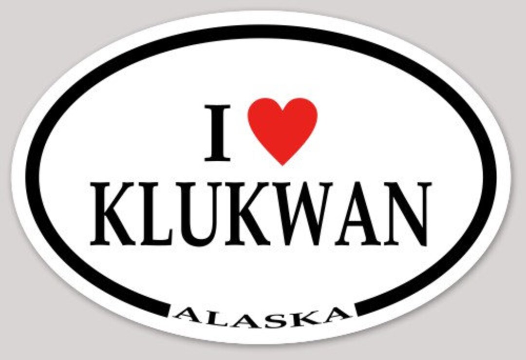 I Love Klukwan Alaska Waterproof Car Sticker - Etsy