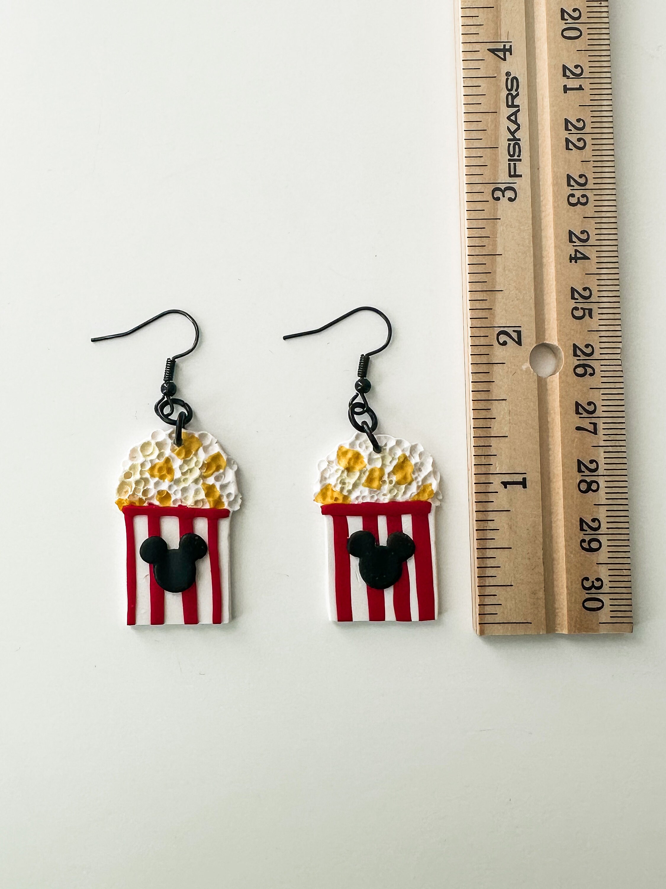 Popcorn Dangles || Disney Parks Popcorn Inspired Dangle Earrings ...