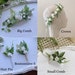 White- Ivory & Greenery Bouquet, Wedding Bouquet, Bridal Bridesmaids ...